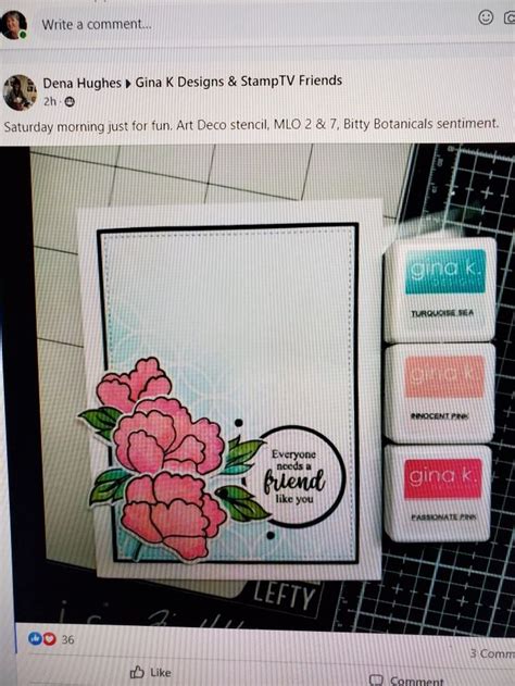 Pin By Jean Rodkey On Gina K Designs Art Deco Stencil Sentimental Stencils