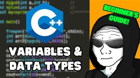 Learn To Code With C Episode 2 Variables And Data Types C Tutorial Youtube