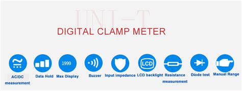 Uni T Uni T Mini Digital Clamp Meter Ut200a Ut200b Ac Current Dc Voltage Tester Handheld Amper