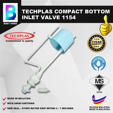 Techplas Compact Bottom Inlet Valve 1154 Shopee Malaysia