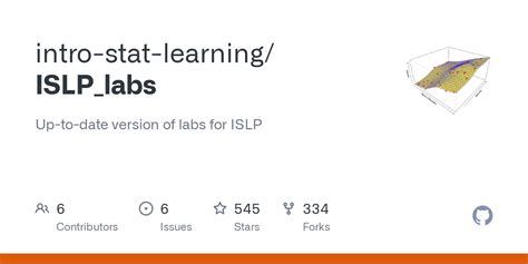 Github Intro Stat Learningislplabs Up To Date Version Of Labs For Islp