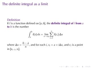 Lesson 25 Evaluating Definite Integrals Section 10 Version PDF Physics Science