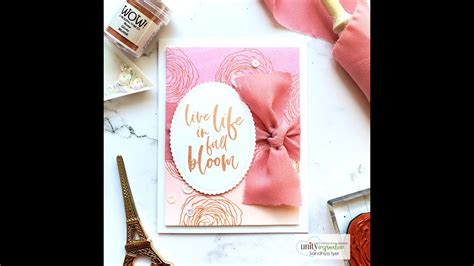 Unity Quick Tip Ombre Gelli Plate Background Heat Embossing Unity Blog