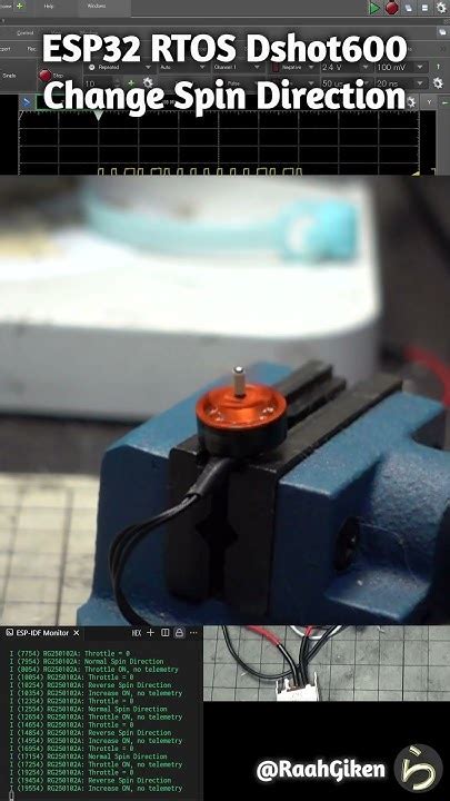 Dshot600 On Esp32 Rtos Motor Reverse Test Esp32 Bldcmotor Dshot
