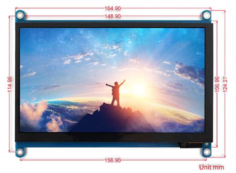 7inch HDMI LCD H Display 1024x600 IPS PiShop Us