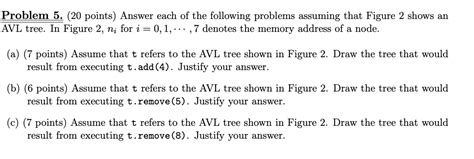 Solved Problem 5 20 ﻿points ﻿answer Each Of The Following
