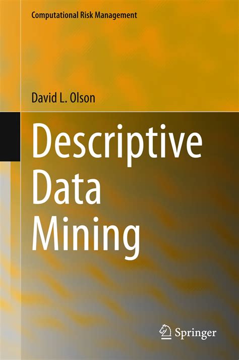 Descriptive Data Mining Ebook By David L Olson Epub Rakuten Kobo United States