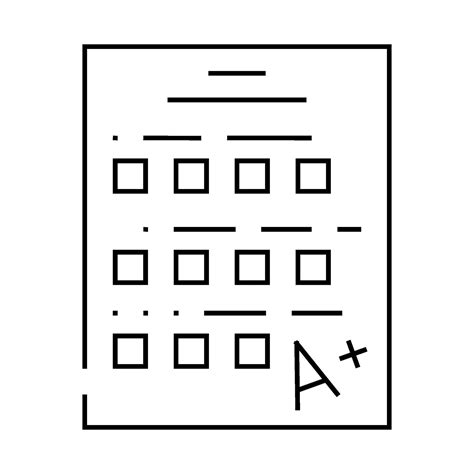 Test School Line Icon Illustration 48351052 Vector Art At Vecteezy