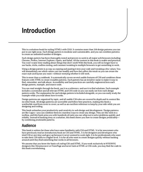 Download Free Pro Html5 And Css3 Design Patterns Pdf Online 2021