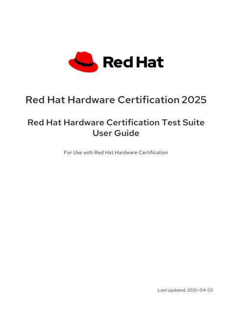 Red Hat Hardware Certification Pdf Red Hat Creative Commons License