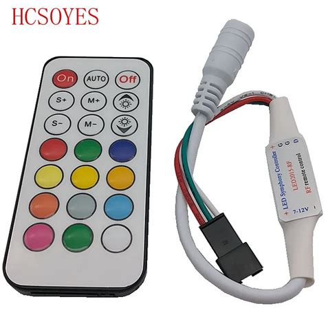 DC V Key IR RF Remote RGB Led Controller For Led Pixels Modules Strip WS WS B