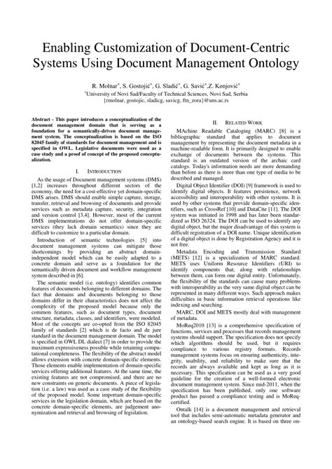 Pdf Enabling Customization Of Document Centric Systems Using Document Management Ontology