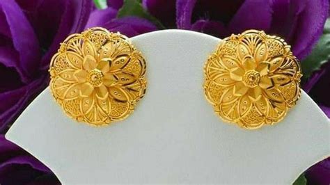 Gold Tops Design Tops Ideas Tops Earring Gold Jewelry Simple