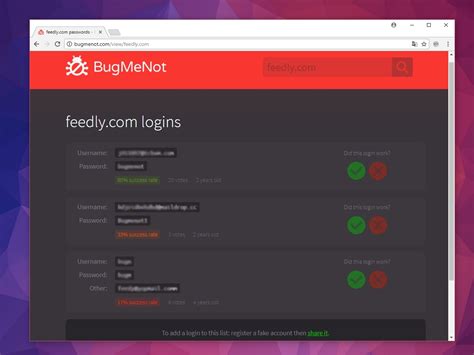 BugMeNot Direkt Online Nutzen CHIP