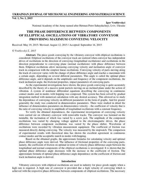 2015 The Phase Difference Between Components Of Elliptical Oscillatios