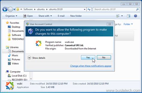 Install Ubuntu Under Window Bust A TECH
