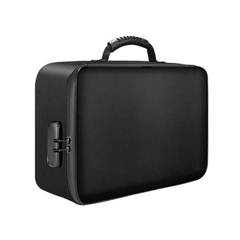 Xuayi Fireproof Document Box Hard Case Fireproof File Organizer With Lock Hard Shell Design