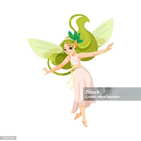 꼬마 요정 와 요정 소녀 캐릭터 와 날개 펄럭이는 벡터 일러스트 요정 가공의 인물에 대한 스톡 벡터 아트 및 기타 이미지 요정 가공의 인물 아름다움 가공의 인물