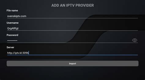 IPTV Streamer Instruktioner Kom igång