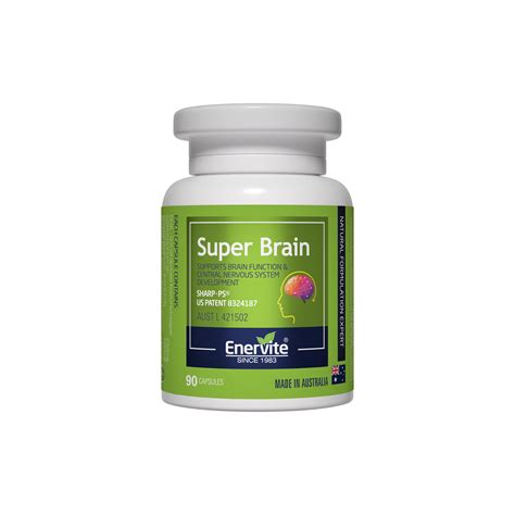 Super Brain Brain Health Supplement 90 Capsules Enervite Enervite