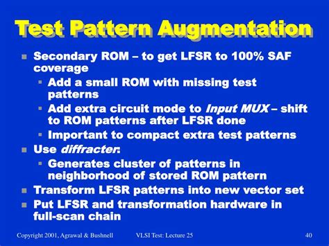 Ppt Lecture 25 Built In Self Testing Pattern Generation And Response Compaction Powerpoint