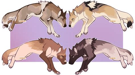 {closed Flatsale} Wolf Batch By Silverpocky On Deviantart