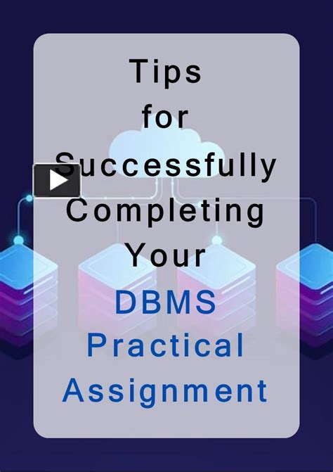 Ppt Tips For Successfully Completing Your Dbms Practical Assignment