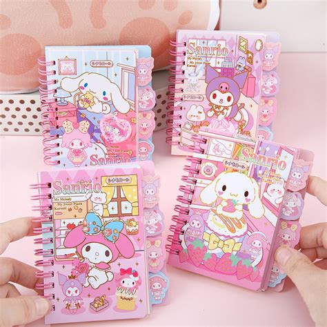 Sanrio Notebook Cute Small Notebook Pocket Notebook Spiral Notepad Girl Planner Diary Buku Nota