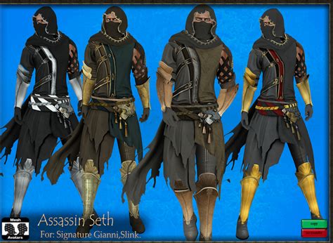 Second Life Marketplace Assassin Seth Outfit