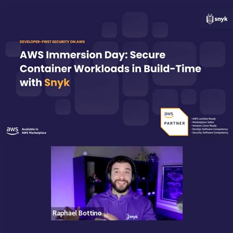 🚀 aws immersion day recap securing container workloads with snyk