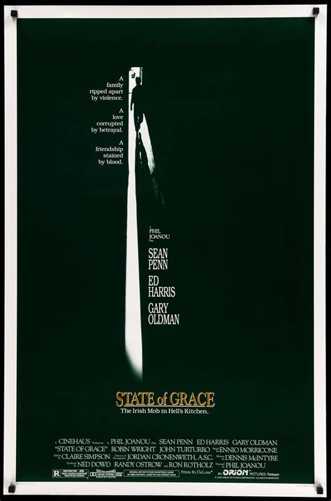 State Of Grace 1990 Original One Sheet Movie Poster Original Film