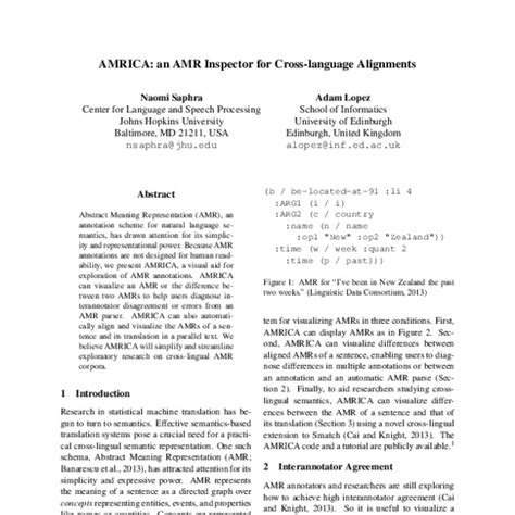 Amrica An Amr Inspector For Cross Language Alignments Acl Anthology