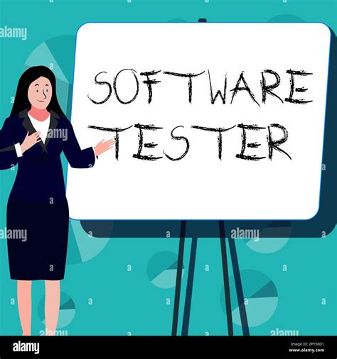 Text Caption Presenting Software Tester Business Showcase Implemented