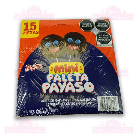 Mini Paleta Payaso 15pcs Las Delicias Mexicanas 2