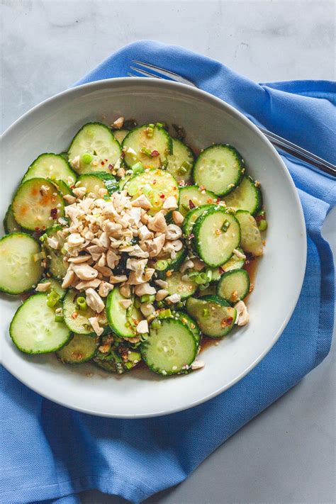 Spicy Sesame Cucumber Salad Balancing Bowls