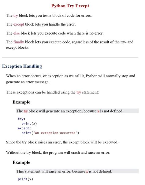 Python Try Except Session 30 Pdf Connect 4 Techs