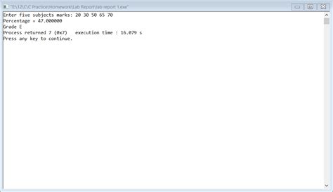 Write A C Program To Input Marks Of Five Subjects Physics Chemistry Biology Mathematics And