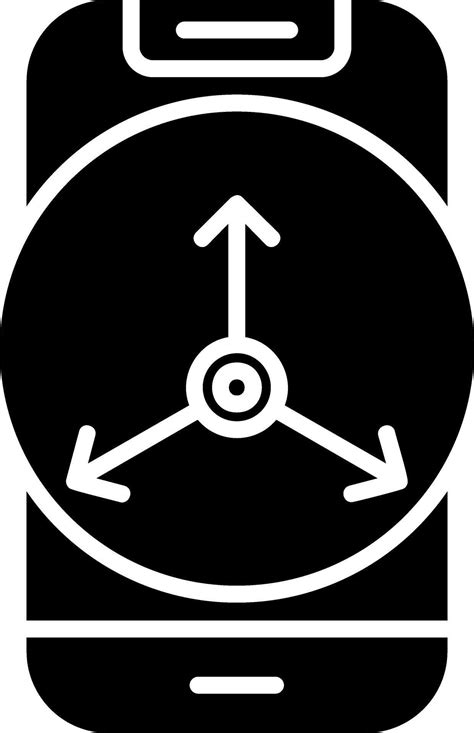 Accelerometer Sensor Glyph Icon 53897887 Vector Art At Vecteezy