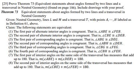 Solved 25 Prove Theorem 73 Equivalent Statements About