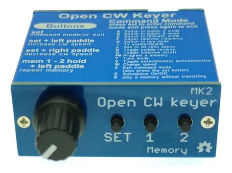 Open Cw Keyer Mk2 Con Acabado Con Carcasa De Aluminio Cw Key Meses Sin Interés