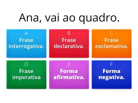 Tipos De Frases Declarativa Exclamativa Interrogativa E Imperativa