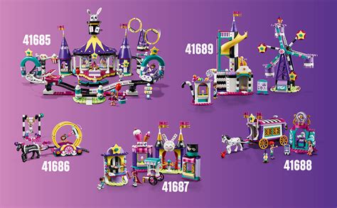 Lego Friends Magical Funfair Stalls 41687 Building Kit Carnival Pretend Play Toy