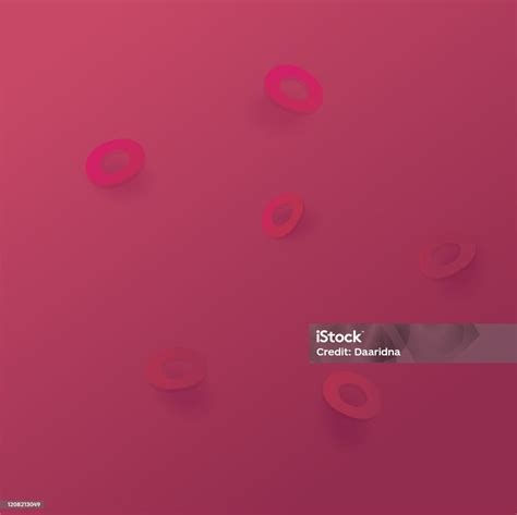 적혈구 현미경 보기 추상배경 Medcine의 가능한 개념 질병 진단 생물학 과학 헤모글로빈 결핍 분석 플랫 만화 스타일의 스톡 벡터 일러스트레이션입니다 Dna에 대한 스톡