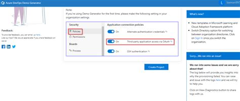 unable to create project · issue 754 · microsoft
