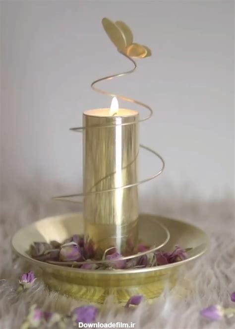 عکس شمع گل پروانه