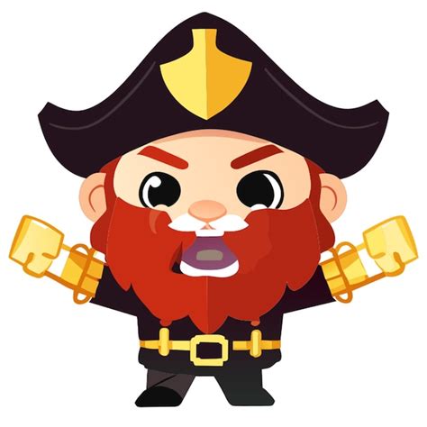 A Manly Pirate Captain With A Dark Redbrown Beard As A Roblox Character