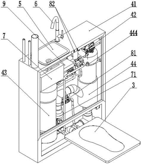 微型水循环环保公厕的制作方法