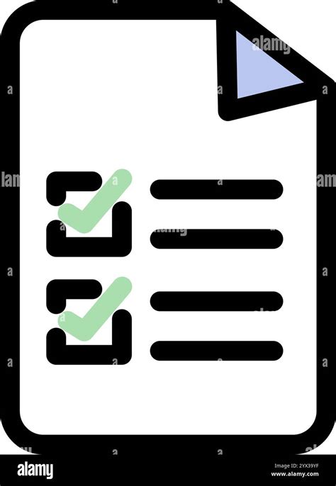 Document With Bullet Points Icon Symbol To Do Or Task List With Bullet Points Stock Vector