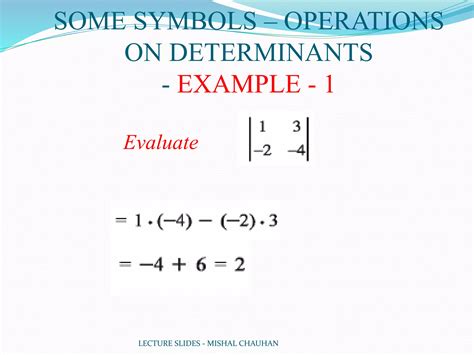 Determinants Class Xii Module 1 Ppt