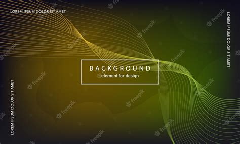Premium Vector Abstract Gradient Background Wave Element For Design Colorful Shiny Wave Lines